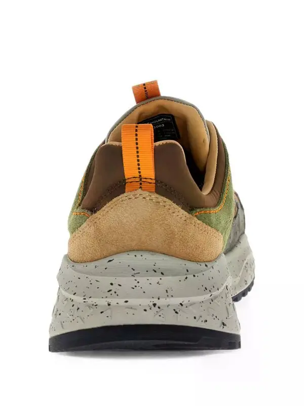 FLOWER MOUNTAIN Suede-panelled Speckled-sole Sneakers