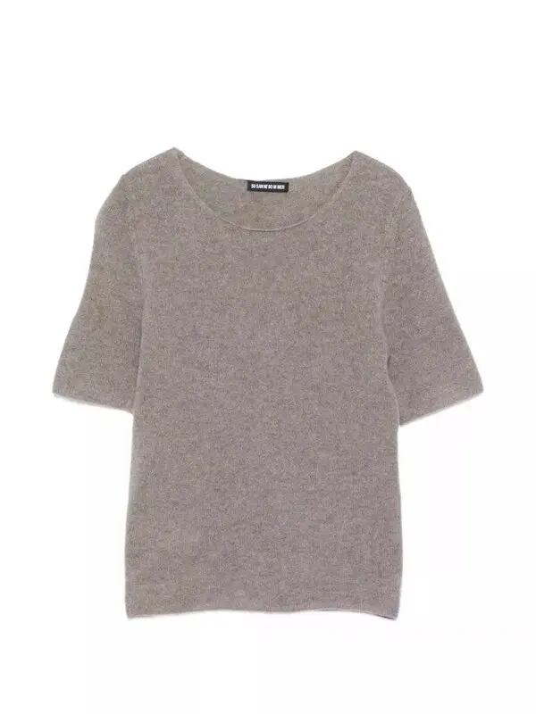 SUSANNE BOMMER Ribbed Short-sleeve Sweater - Neutrals
