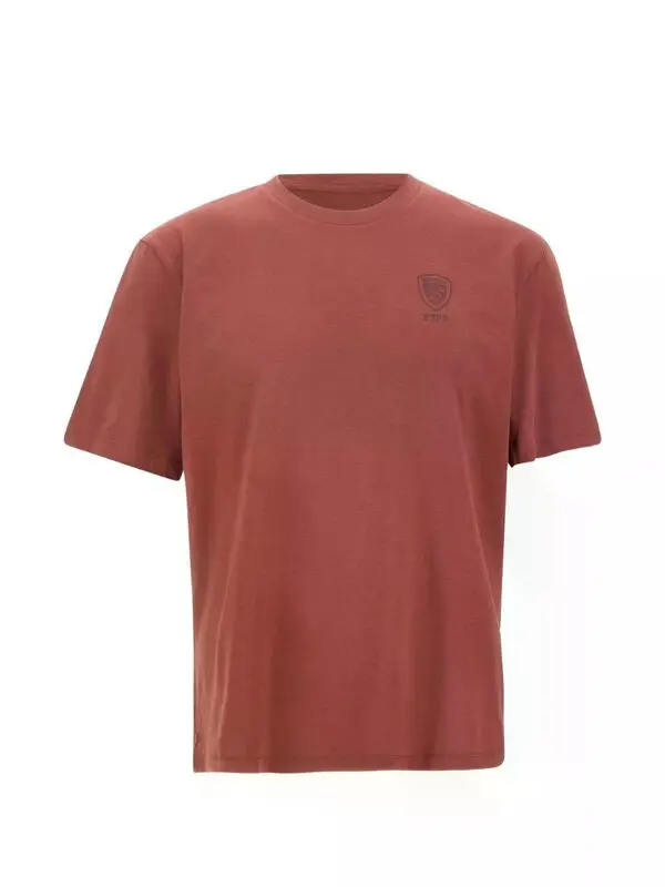 BLAUER. Logo-patch T-shirt