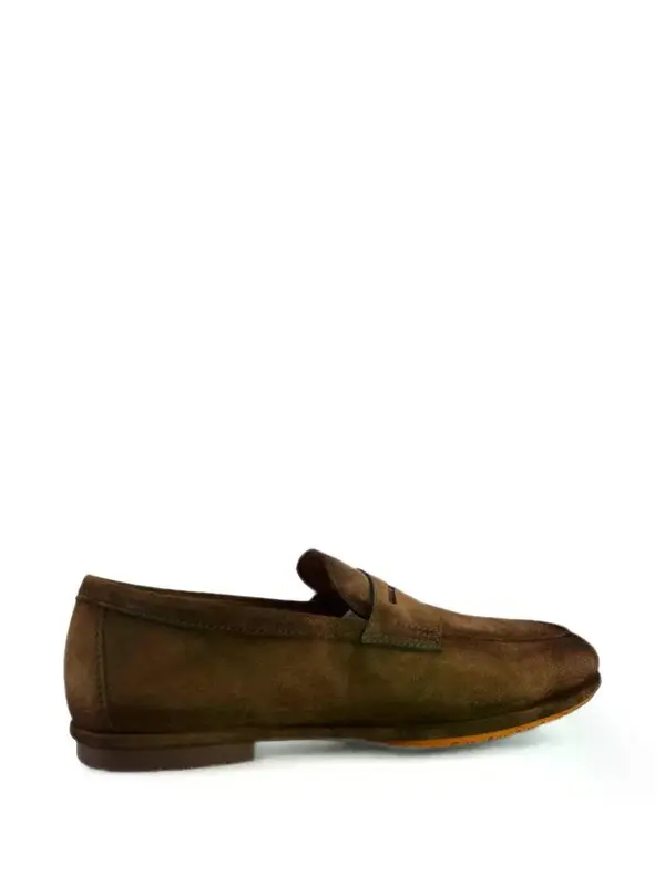 Santoni Suede Loafers