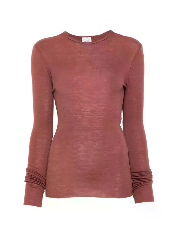 ALYSI Fine-knit Long-sleeve Top