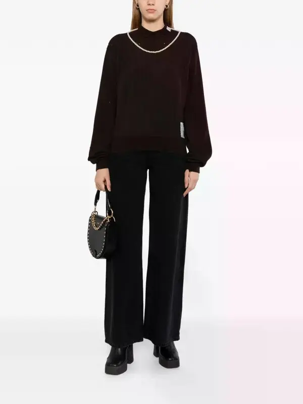 Mihara Yasuhiro Pearl Distressed Sweater