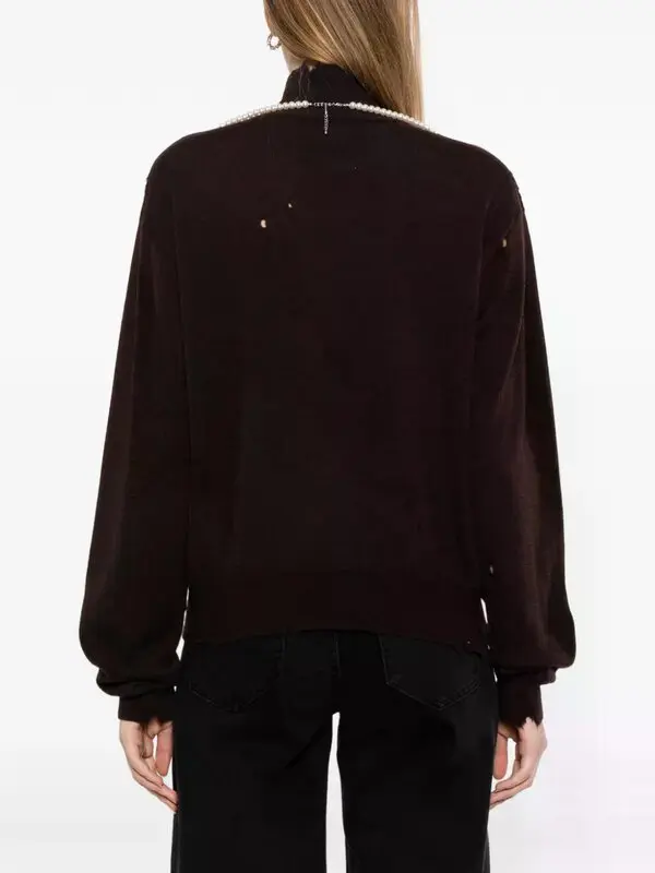 Mihara Yasuhiro Pearl Distressed Sweater