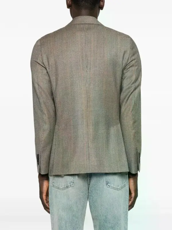 LARDINI Prince Of Wales Check Single-breasted Jacket
