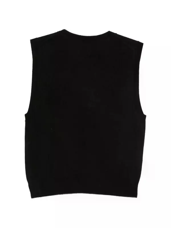 SEMICOUTURE Fine-knit Sleeveless Vest