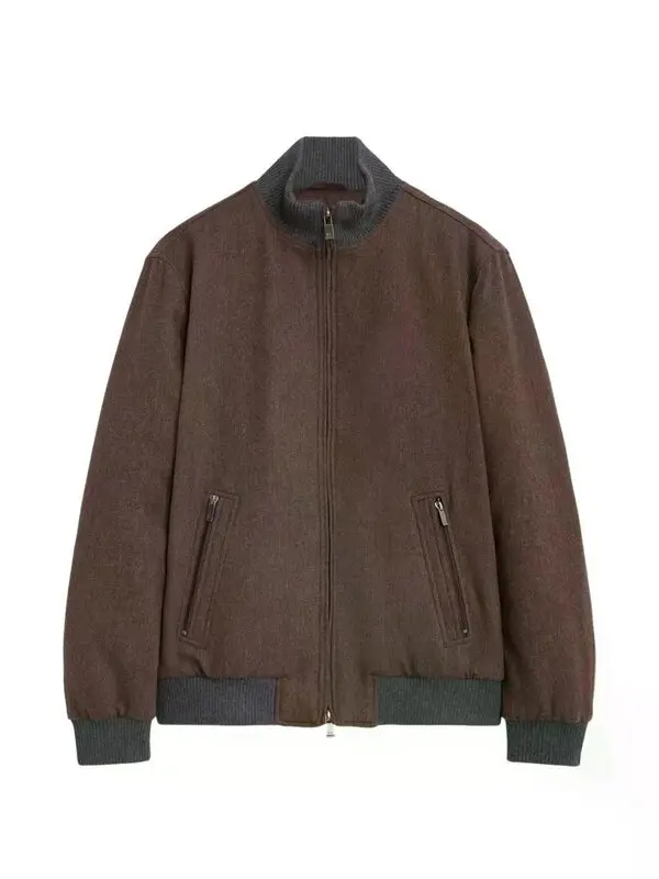 Pal Zileri Zip-up Wool Bomber Jacket