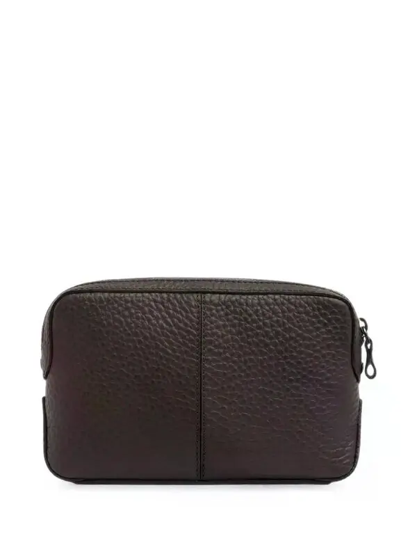 THE BRIDGE Grained Leather Pouch