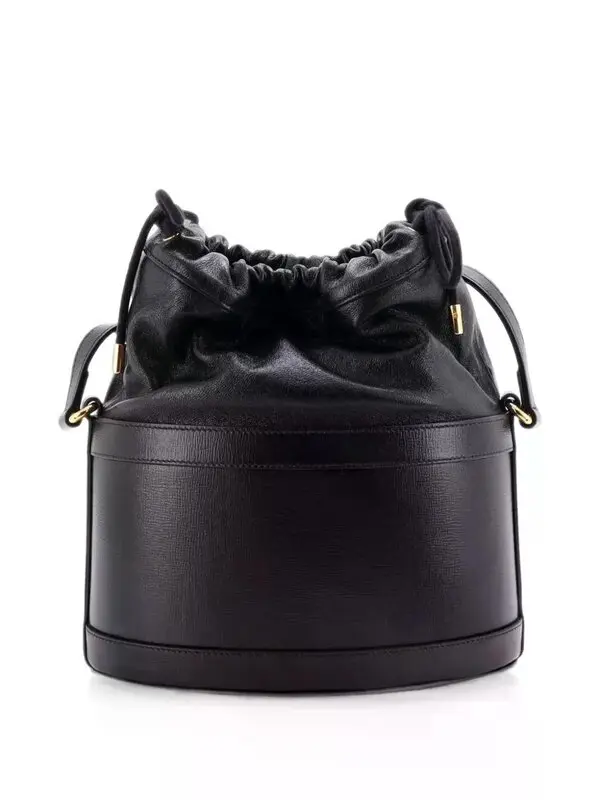Gucci Horsebit 1955 Crossbody Bag Leather Small Bucket Bag - Black
