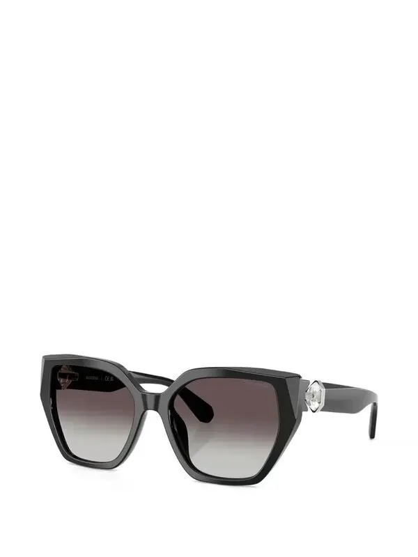 SWAROVSKI Geometric-frame Sunglasses - Black