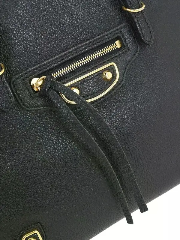 Balenciaga Metallic Edge Papier Tote Bag - Black