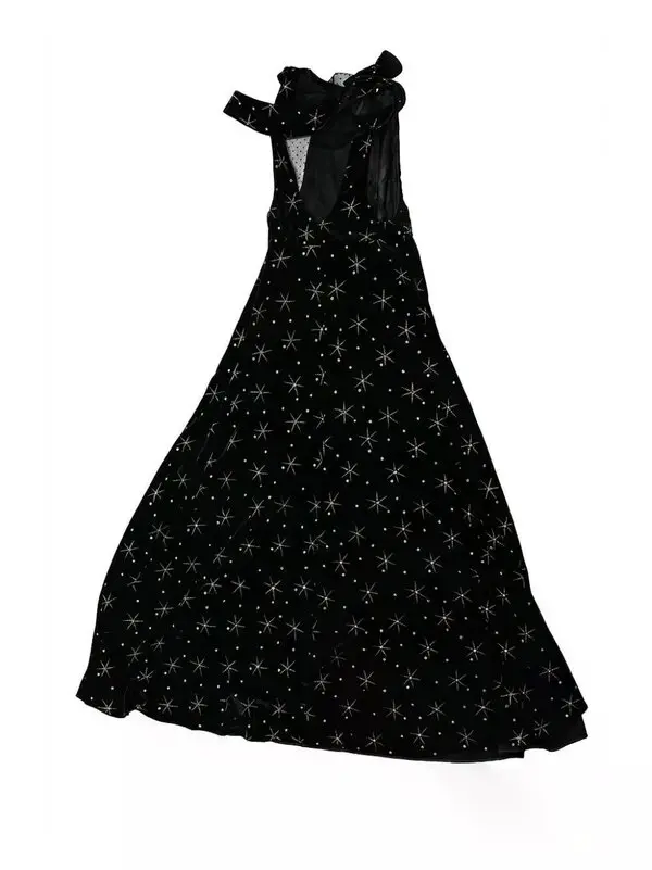 Valentino Garavani Star-print Cold-shoulder Dress