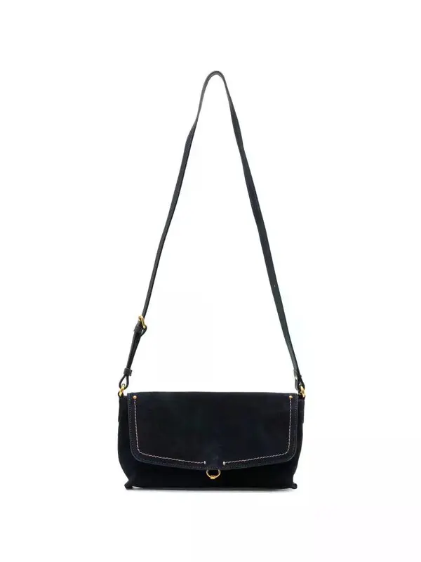 GIANNI CHIARINI Eugenia Suede Crossbody Bag - Blue