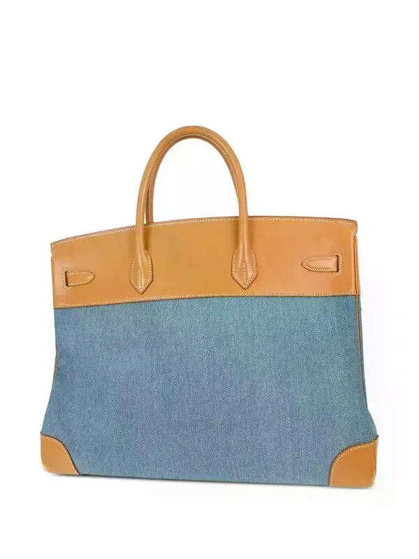 Hermès 1999 40 Birkin Tote Bag - Blue