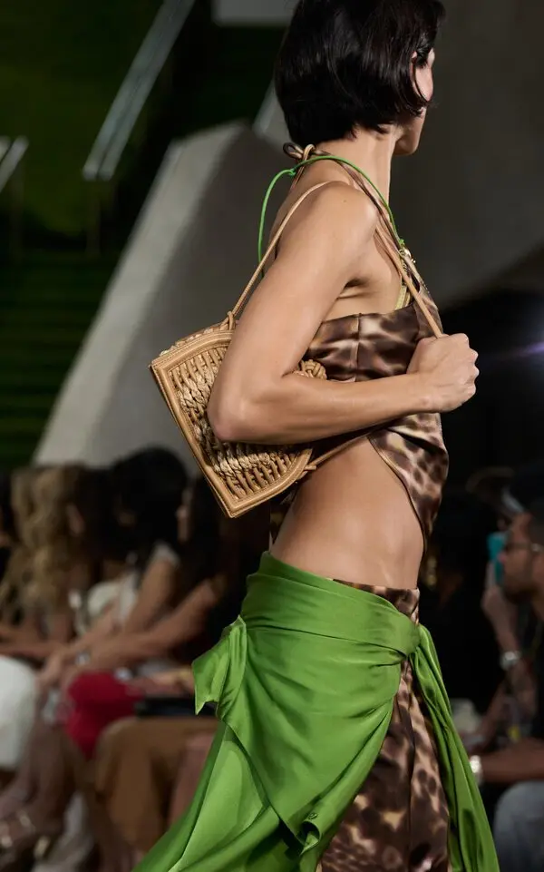Cult Gaia Rumi Top Handle Bag - Brown