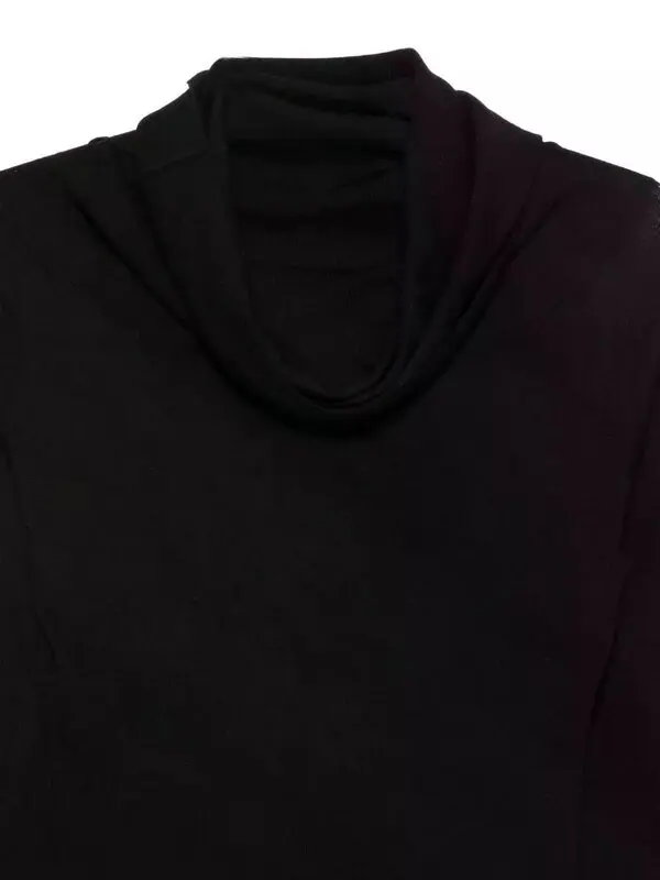 ALYSI Cowl-neck Fine-knit Sweater