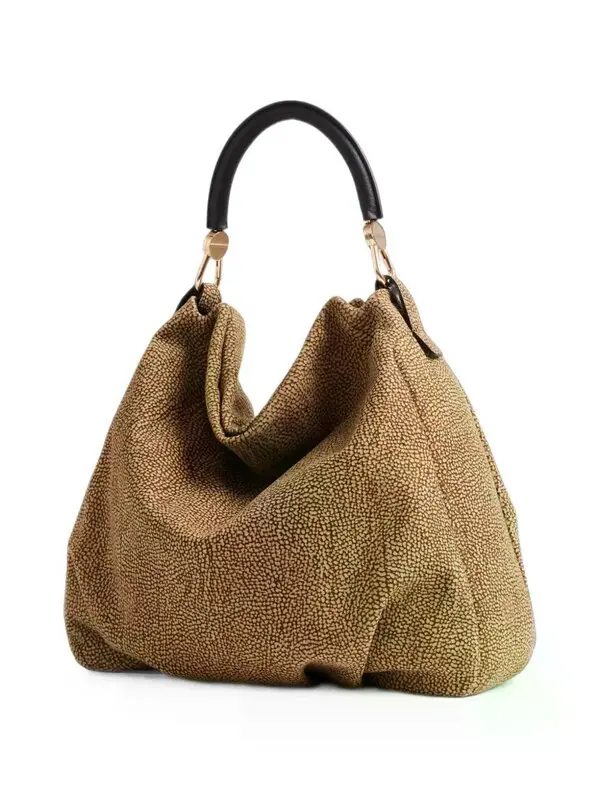 Borbonese Medium Bice Eye-of-the-partridge Print Shoulder Bag