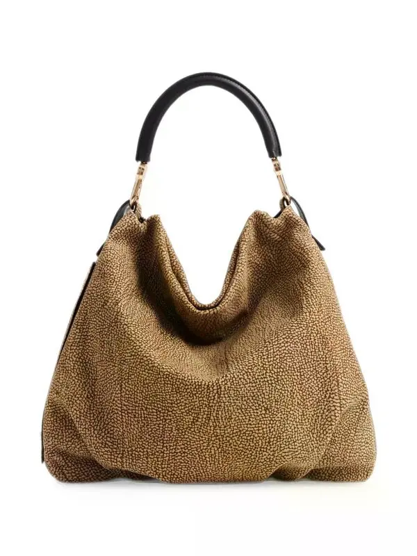 Borbonese Medium Bice Eye-of-the-partridge Print Shoulder Bag