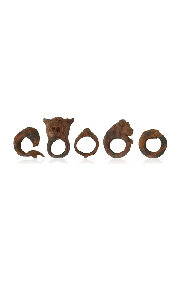 HEIRLOME Alebrije Wood Ring With Silk Cord