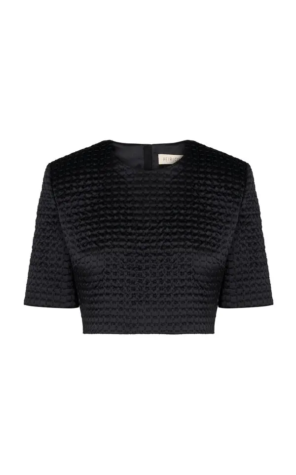 HEIRLOME Ryan Silk Top - Black