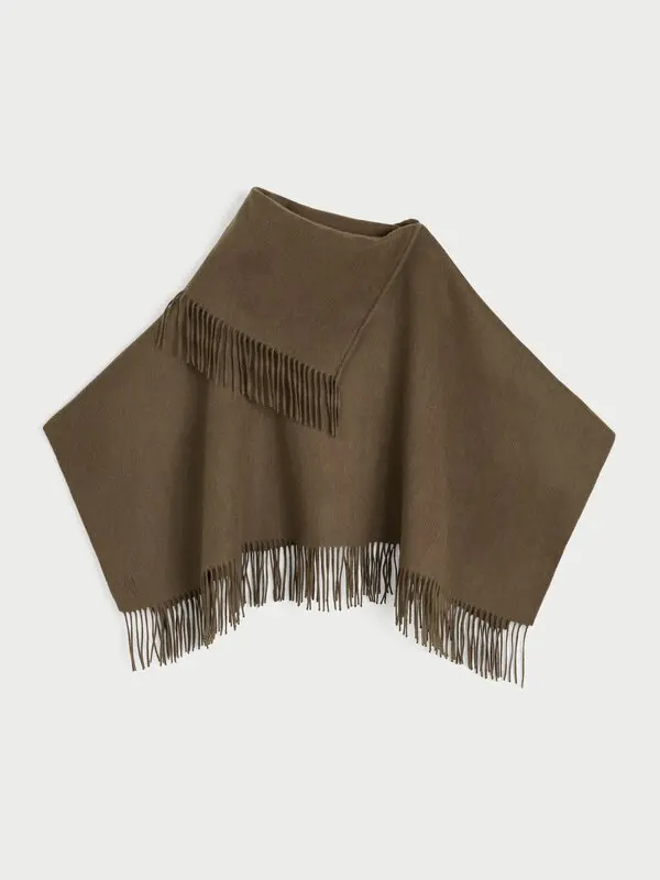BY MALENE BIRGER Turtma Wool Poncho - Hunt