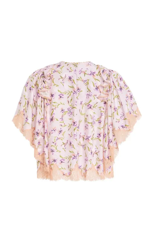 Ulla Johnson Vivi Silk Ruffle Top