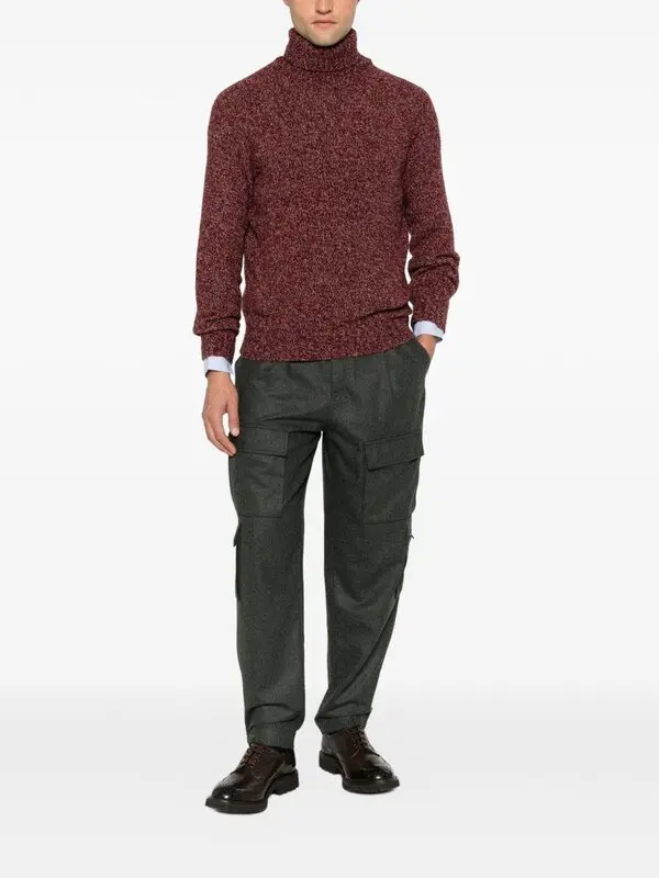 Brunello Cucinelli Wool And Silk Turtle-neck Sweate - Grey