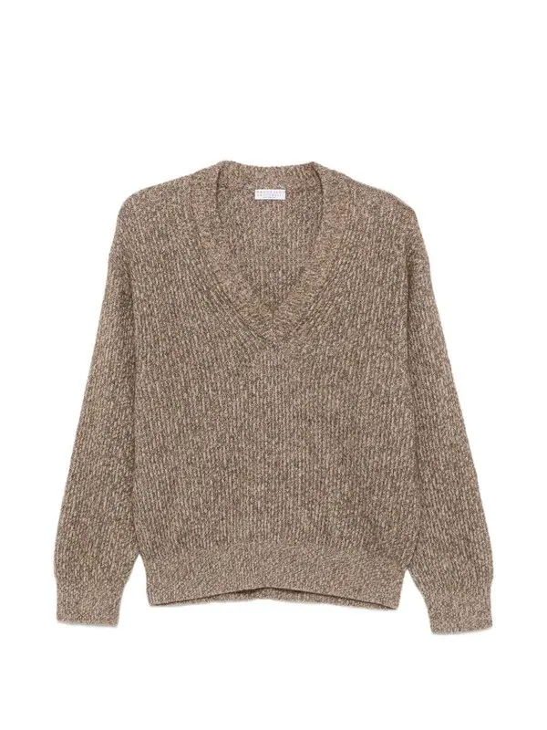 Brunello Cucinelli Cashmere V-necked Sweater