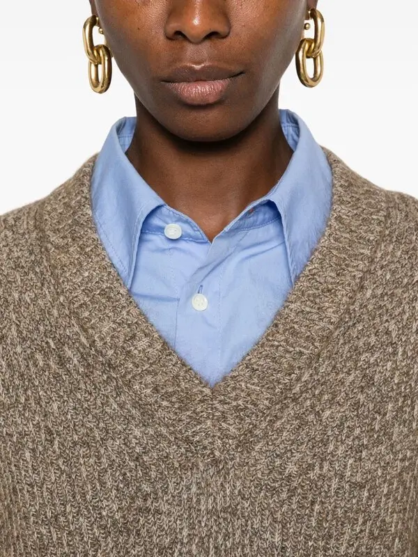 Brunello Cucinelli Cashmere V-necked Sweater