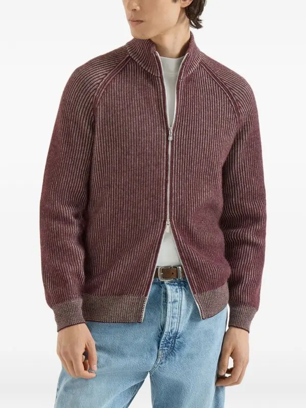 Brunello Cucinelli Cashemre Cardigan By - Red