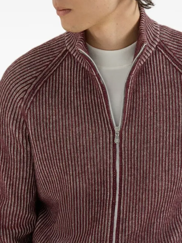 Brunello Cucinelli Cashemre Cardigan By - Red