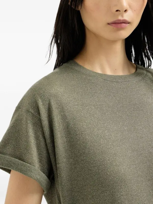 Brunello Cucinelli Cashmere Blend T-shirt - Green