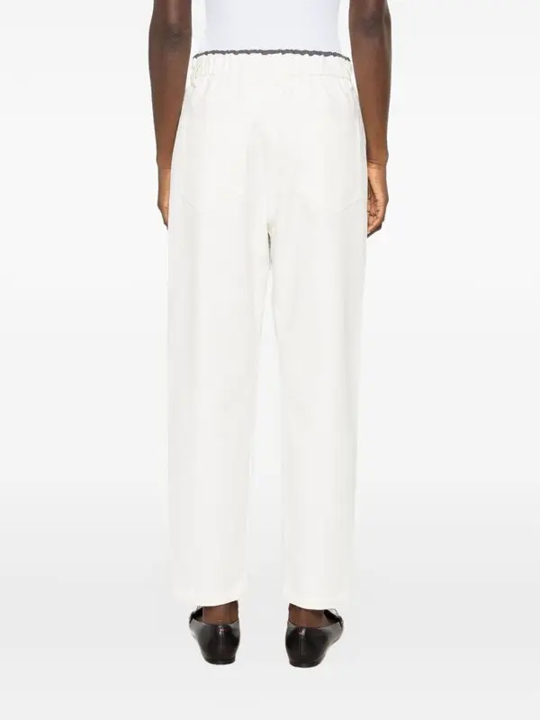 Brunello Cucinelli Cotton Trousers - White