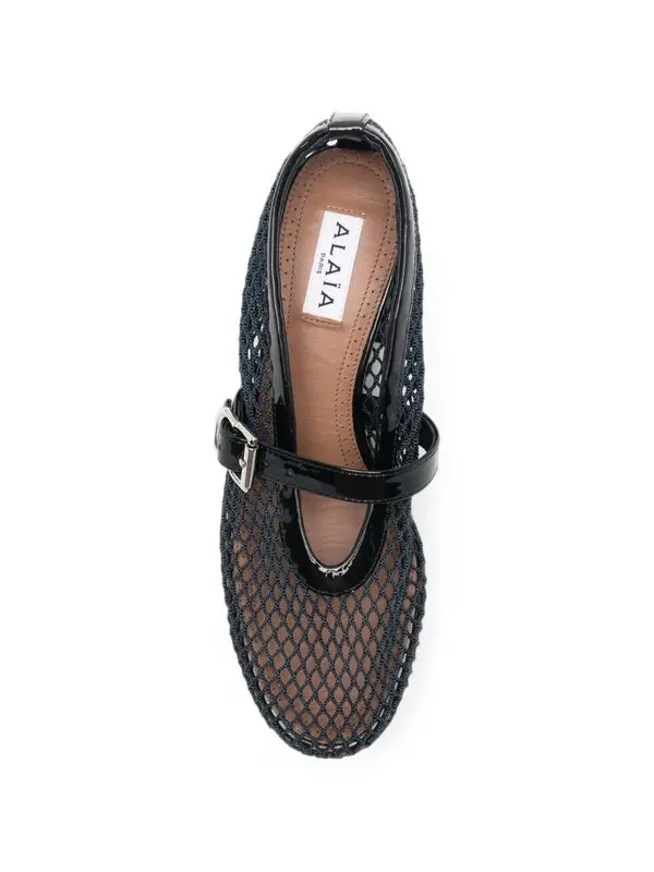 Alaïa Leather And Net Mary Jane Pumps