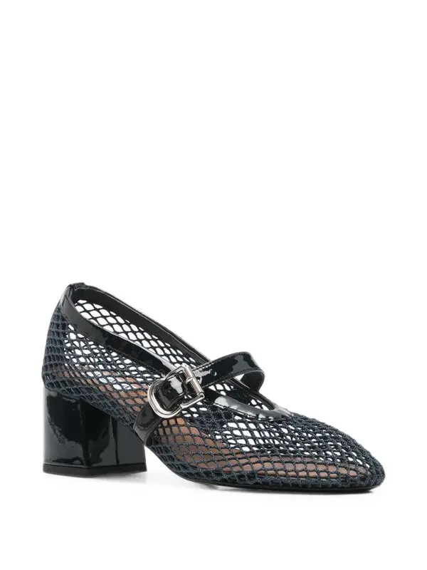 Alaïa Leather And Net Mary Jane Pumps