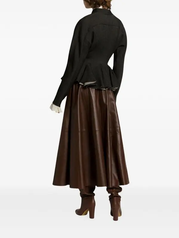 Alberta Ferretti Linen Blend Jacket - Black