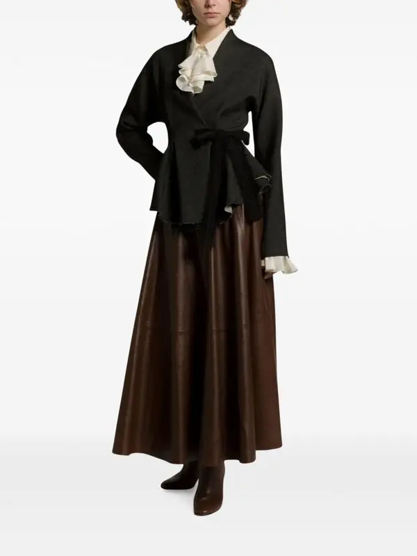 Alberta Ferretti Linen Blend Jacket - Black