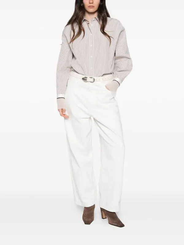 Brunello Cucinelli Cotton Shirt By - Beige