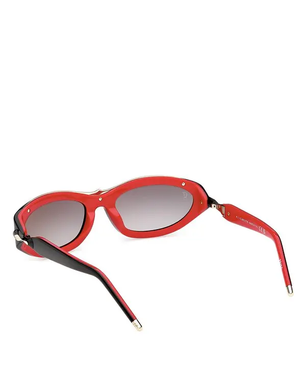 CHRISTIAN LOUBOUTIN Oval Sunglasses, 58mm