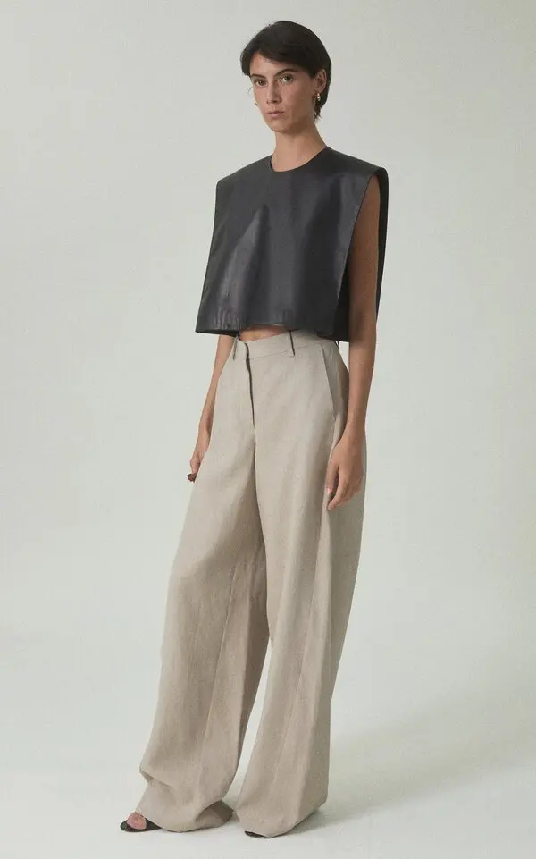 HEIRLOME Milagros Leather Top