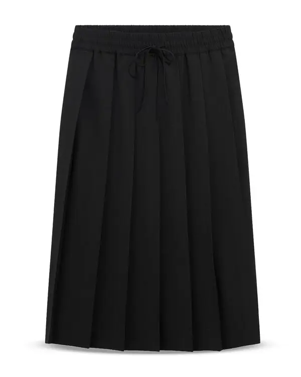 Gerard Darel Tosca Pleated Pull On Midi Skirt