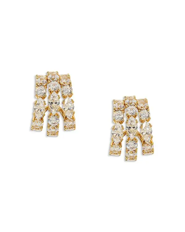 Nadri Twinnie Small Multi Hoop Earrings - Gold