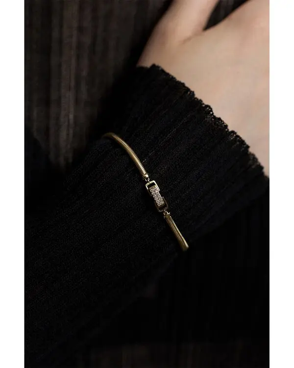Nadri Celine Snake Chain Bracelet