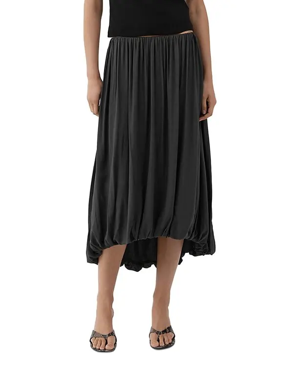 ST. AGNI Balloon Midi Skirt