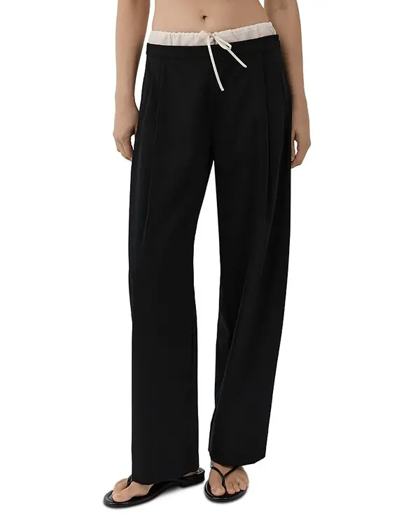 ST. AGNI Wool Layered Waist Balloon Pants