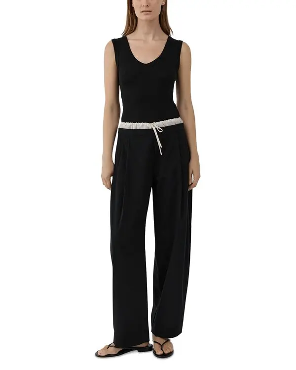 ST. AGNI Wool Layered Waist Balloon Pants