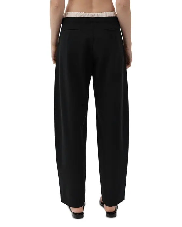 ST. AGNI Wool Layered Waist Balloon Pants
