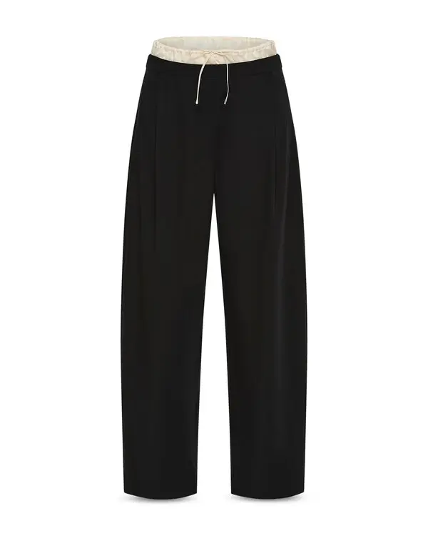 ST. AGNI Wool Layered Waist Balloon Pants