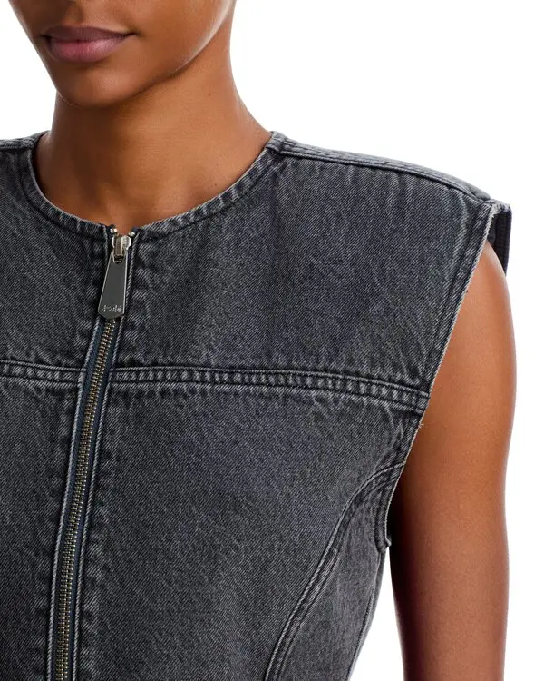 Ksubi Fate Slim Fit Denim Vest Top