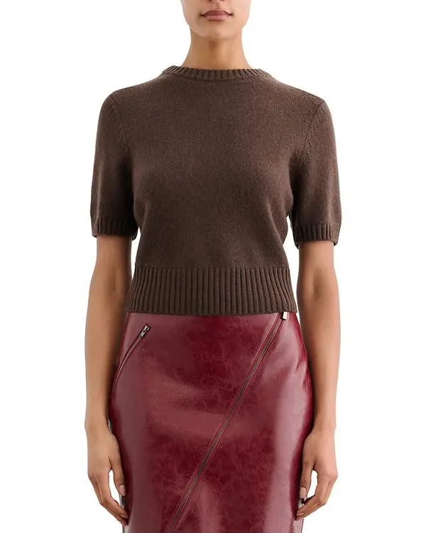 TOCCIN Elsie Wool & Cashmere Crewneck Sweater - Espresso