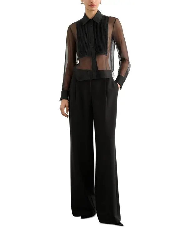 TOCCIN Conrad Silk Tuxedo Shirt